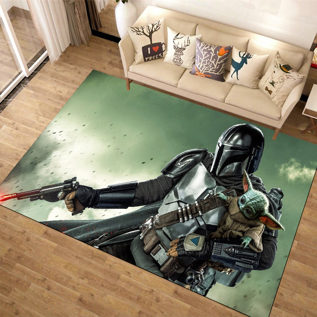 Star Wars,star Wars Rug,baby Yoda Rug,grogu Rug,boba Fett Rug,movie ...