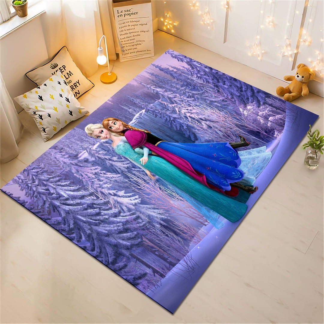 Elsa Rug, Anna Rug, Frozen Rug, Kids Rug, Minimalist Rug, Custom Rug ...