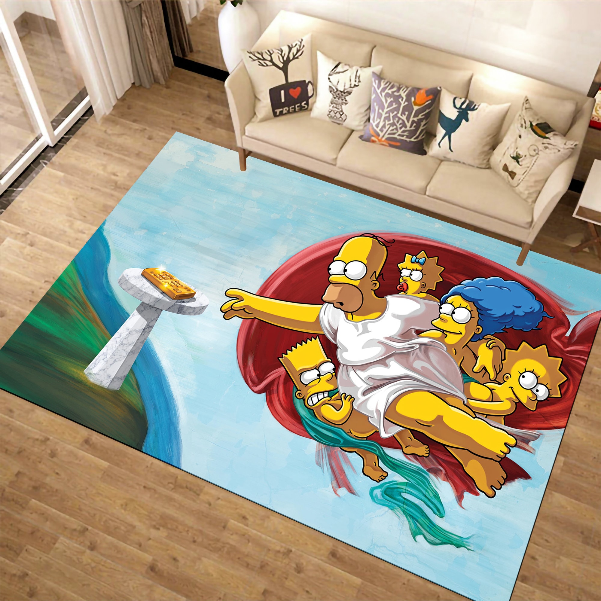 Simpsons Mixed Simpsons Rug Popular Rug Fantastic Rug - Etsy