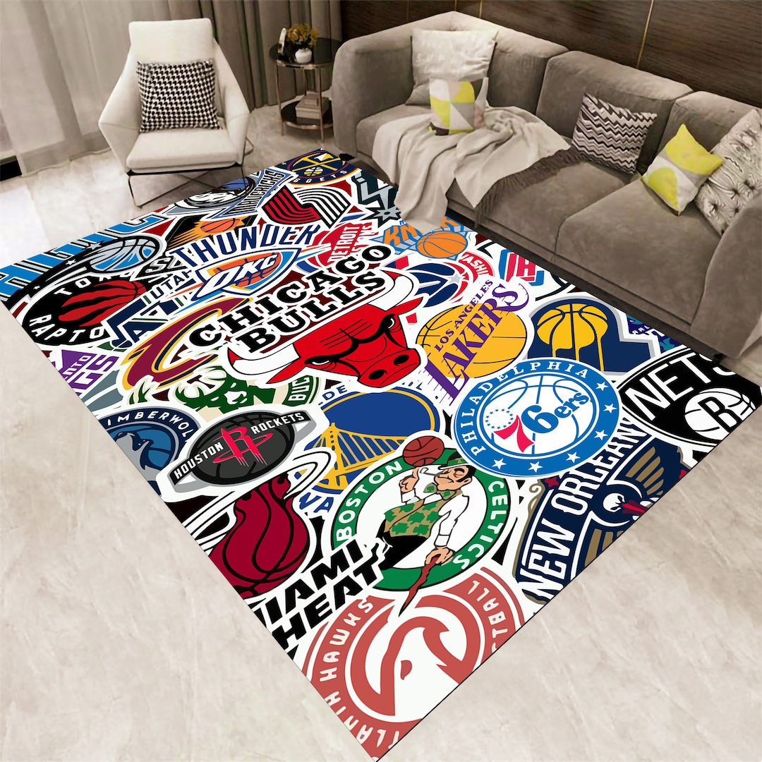 Basketball Rug ,teams Rug, NBA Rug, Basketbal Team Rug ,custom Rug ...