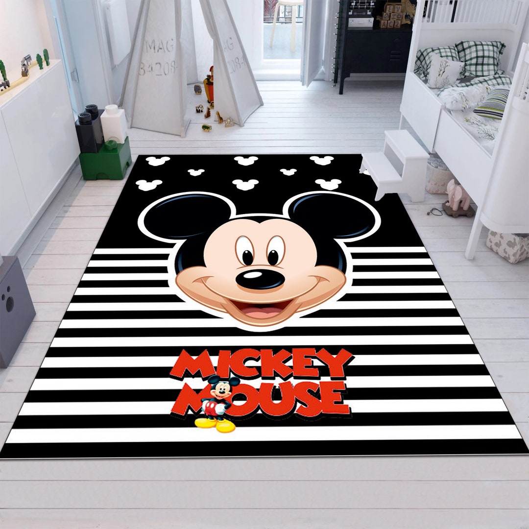 Mickey Mouse Rug,nursery Rug, Cute Rug, Minimalist Rug, Custom Rug ...