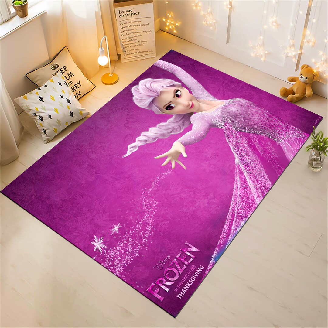 Frozen Rug, Elsa Rug,nursery Rug, Kids Rug, Minimalist Rug, Custom Rug ...