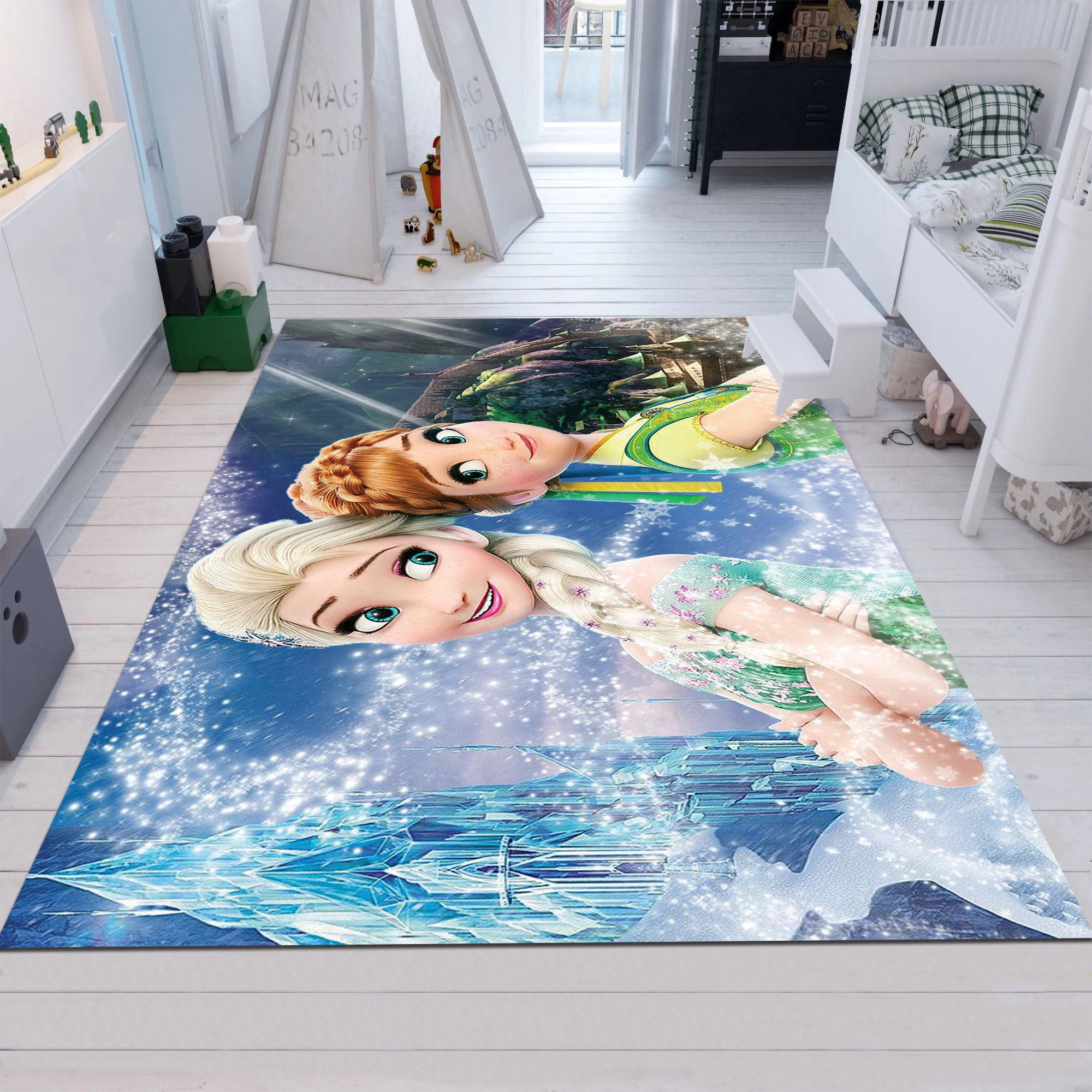 Frozen Rug, Elsa Rug, Anna Rug, Kids Rug, Minimalist Rug, Custom Rug ...