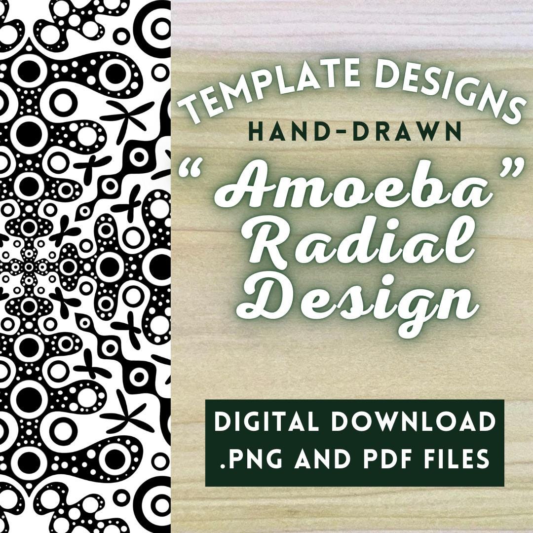 Amoeba Mandala Radial Design PNG Digital File // Art Pattern ...