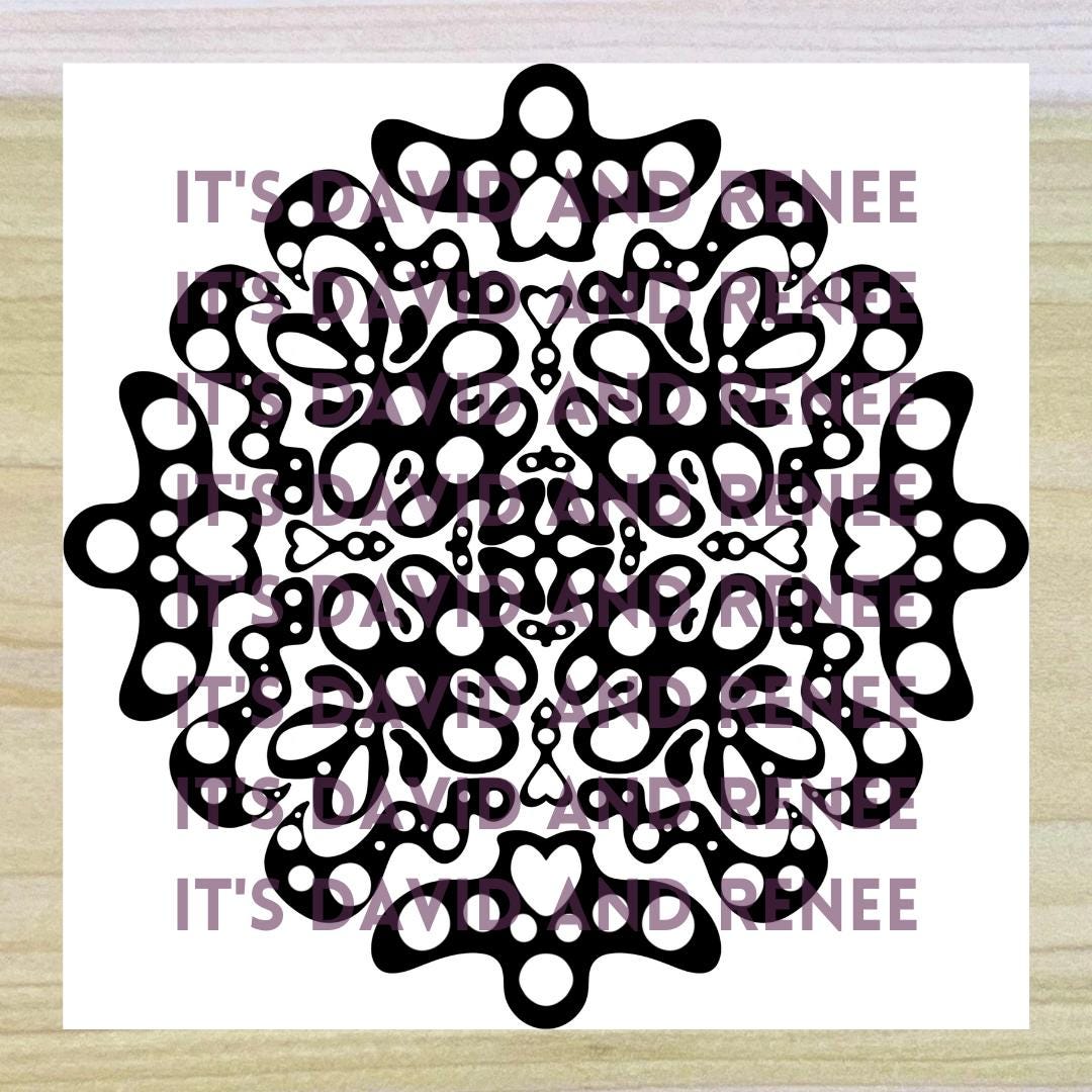 Funky Lava Lamp Blobs Mandala Radial Design PNG Digital File // Art ...