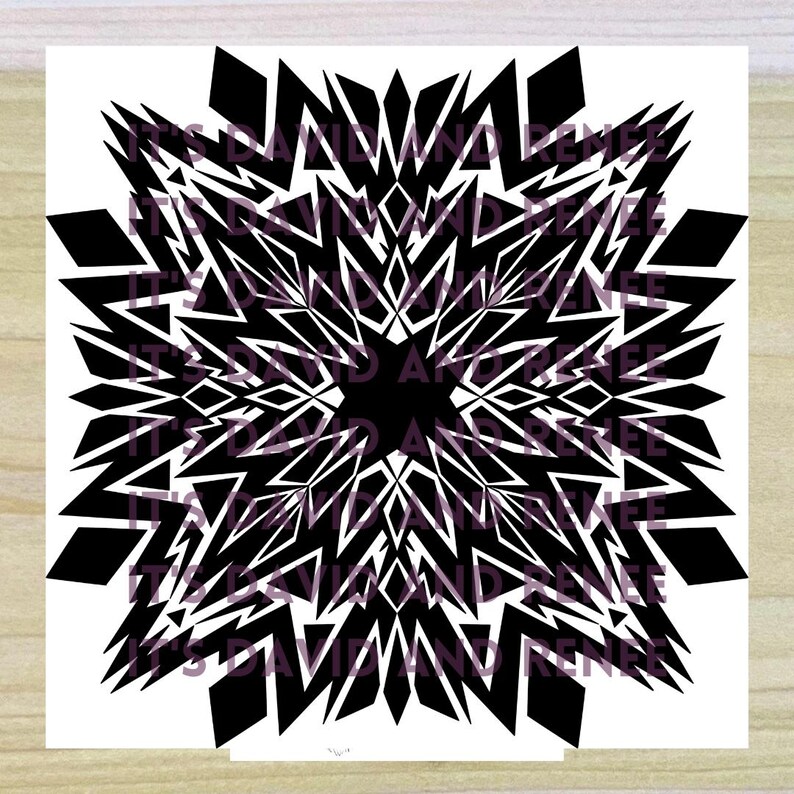 Shattered Glass Mandala Radial Design PNG Digital File // Art Pattern ...