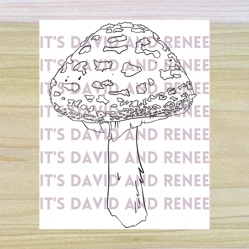 Scaly Mushroom Fungus PNG Digital File // Art Pattern, Pyrography ...