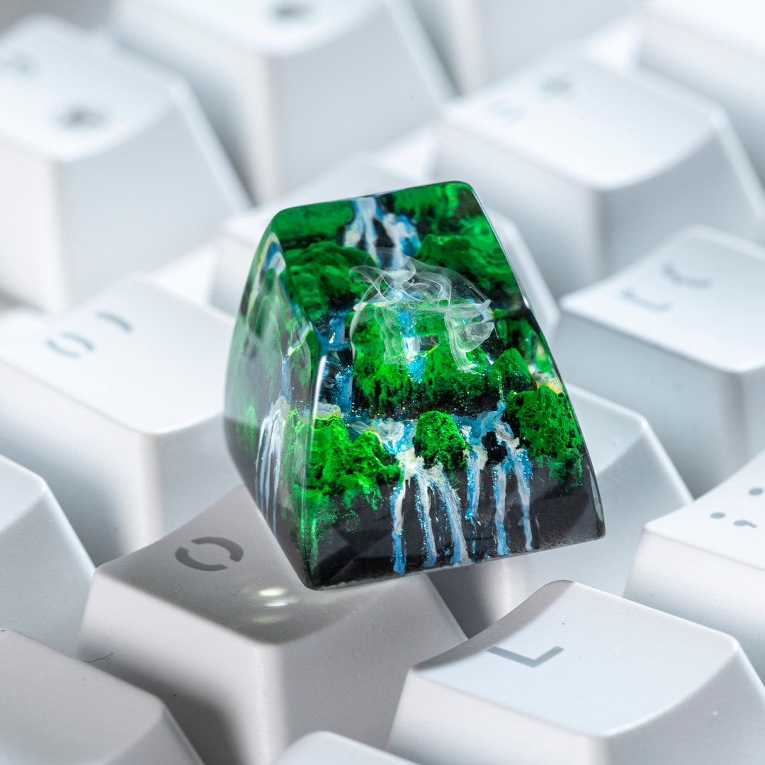 Mystery Forest Keycap, Nature Keycap, Landscape Keycap, Artisan Keycap ...