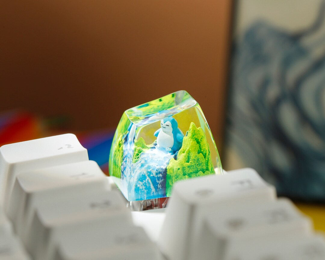 Snorlax Keycap, Snorlax Pokemon, Pokemon Keycap, Artisan Keycap, Keycap ...