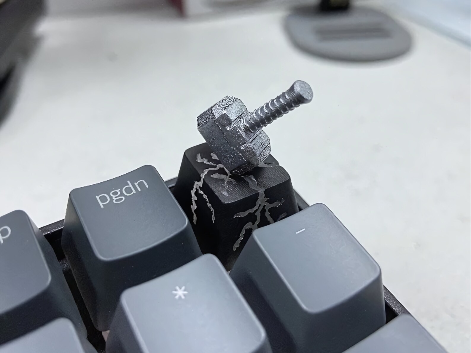 Thor's Hammer Keycap, Mjolnir Keycap, Artisan Keycap, Keycap for MX ...