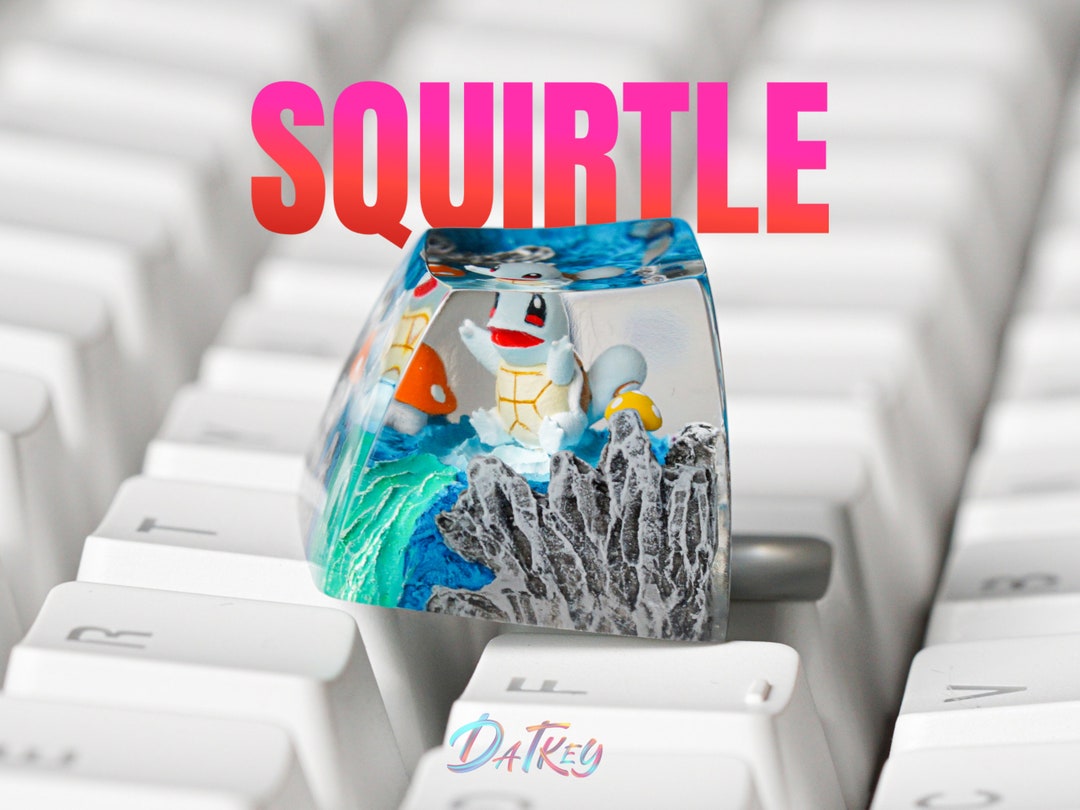 Squirtle Keycap, Pokemon Keycap, Artisan Keycap, Esc Keycap, Keycap for ...