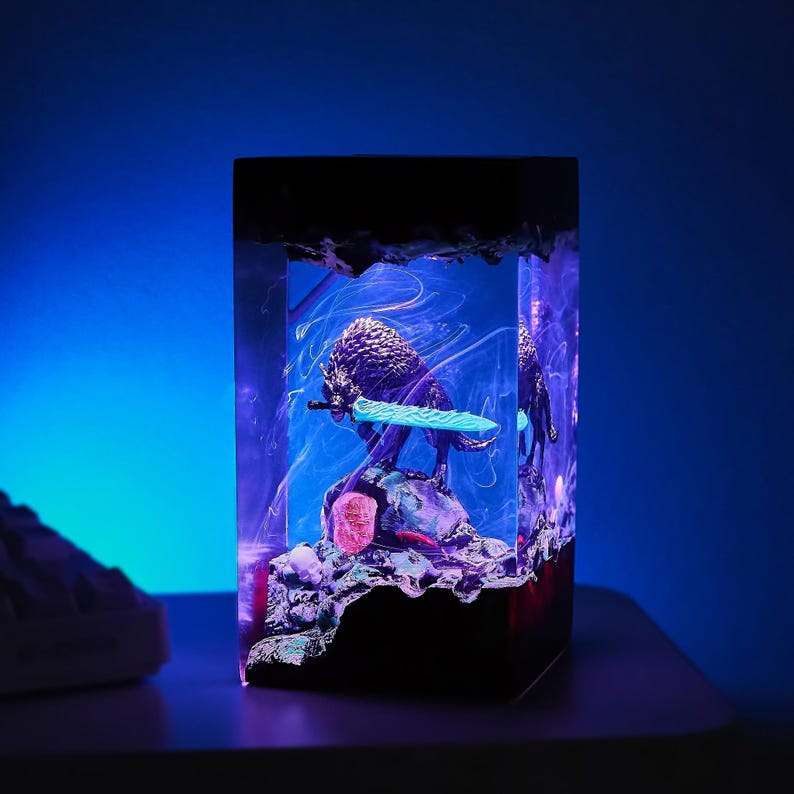 Da.rk So.uls Bonfire Night Light, Resting Place Resin Lamp, Fantasy ...