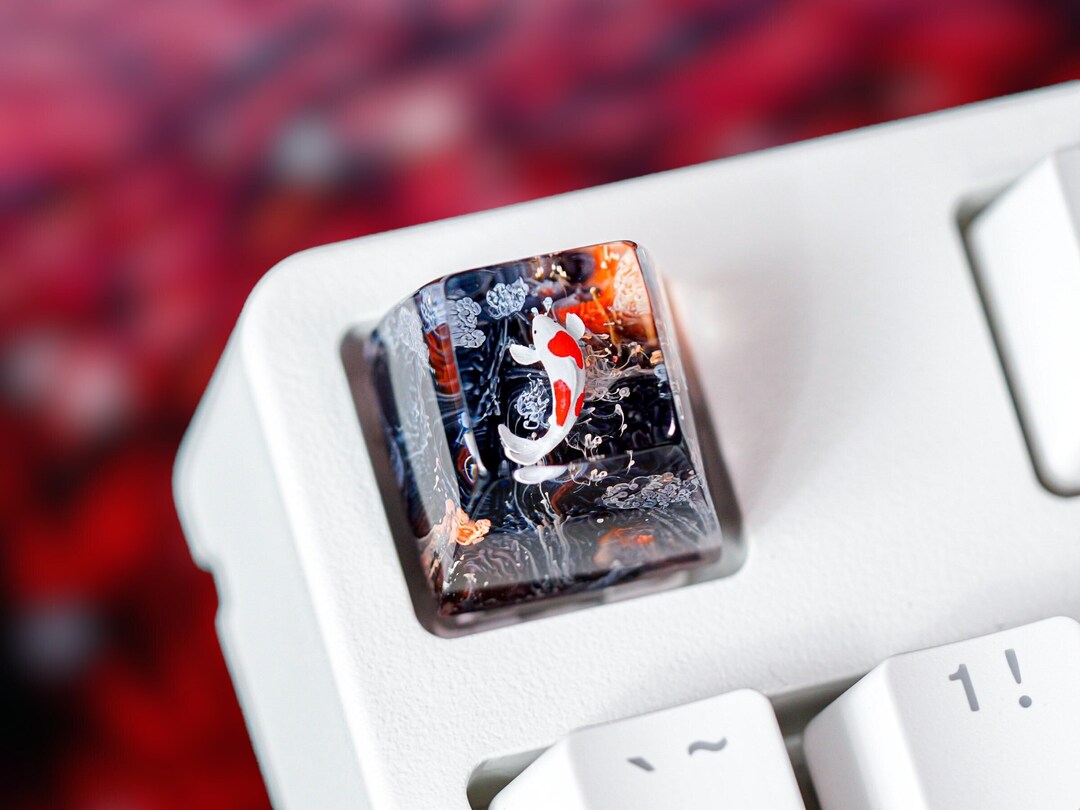 Koi Fish Keycap, Artisan Keycap, Japanese Koi, Keycap for Mx Cherry ...