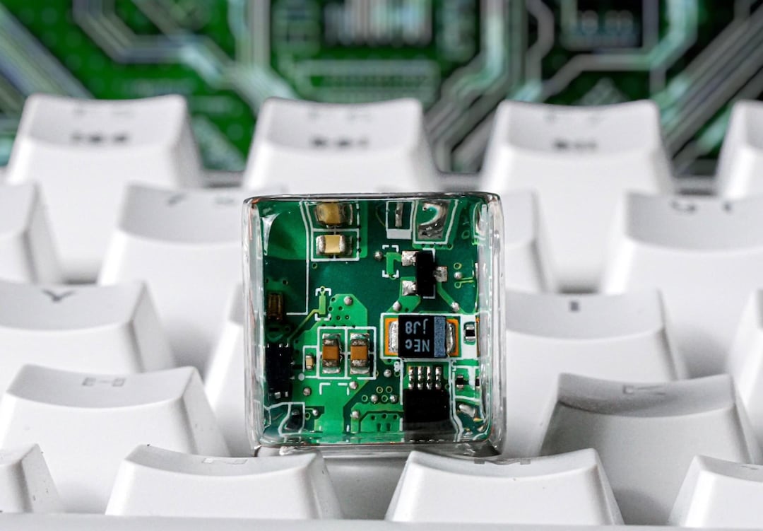 Circuit Board Chip Keycap, Artisan Keycap, Keycap Set for MX Cherry ...