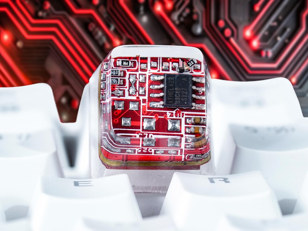 REAL Circuit Board Chip Keycap Recycled , Artisan Keycap, Keycap Set ...