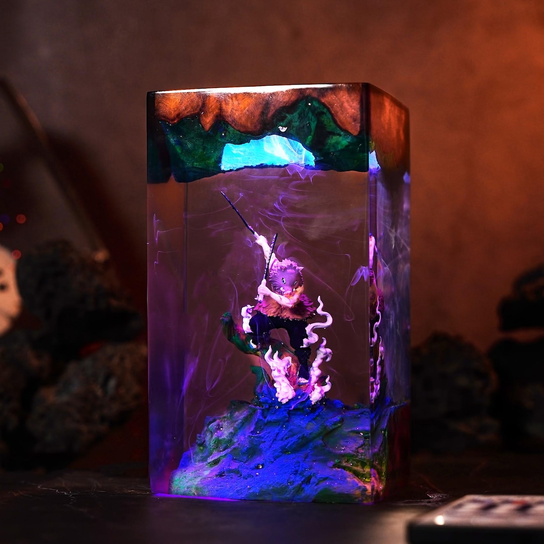 Demon Anime Epoxy Night Light, Anime Lamp, Geek Gift, Halloween Decor ...