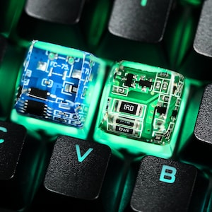 Circuit Board Chip Keycap, Artisan Keycap, Keycap Set for MX Cherry ...