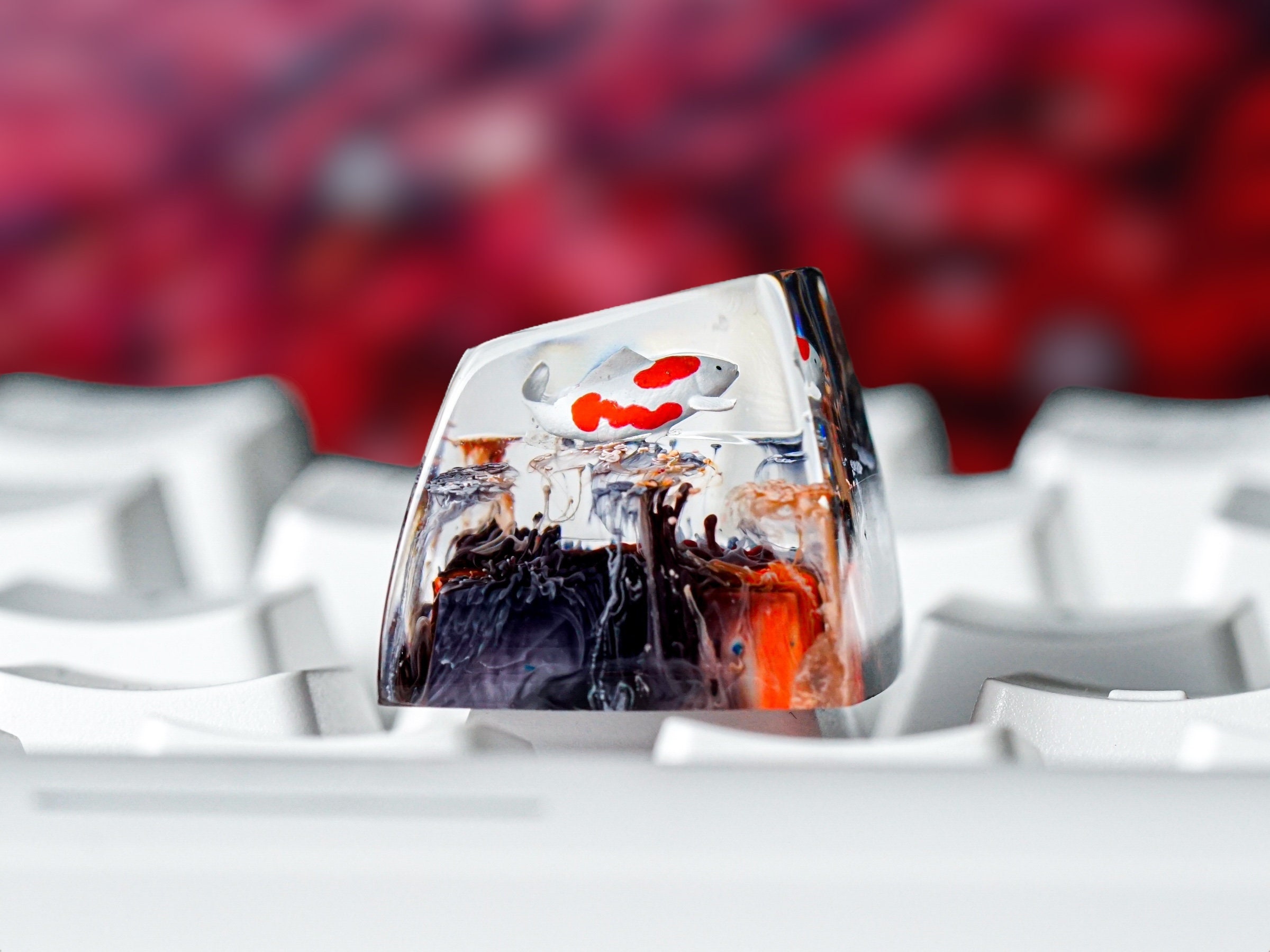 Koi Fish Keycap, Artisan Keycap, Japanese Koi, Keycap for Mx Cherry Keyboard, Handmade Gift - Etsy