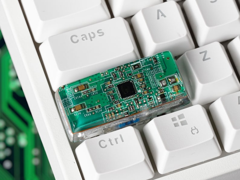 Circuit Board Chip Keycap, Artisan Keycap, Keycap Set for MX Cherry ...