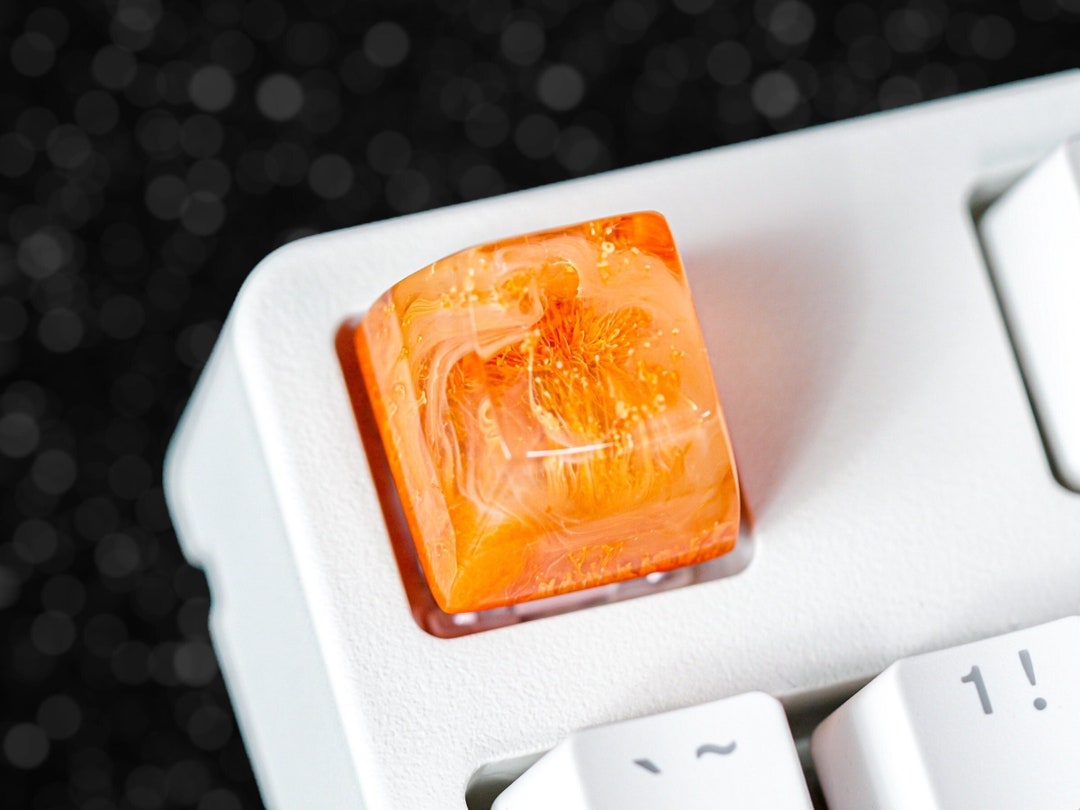 Coral Keycap, Orange Coral, Ocean Keycap, Artisan Keycap, Keycap for MX ...