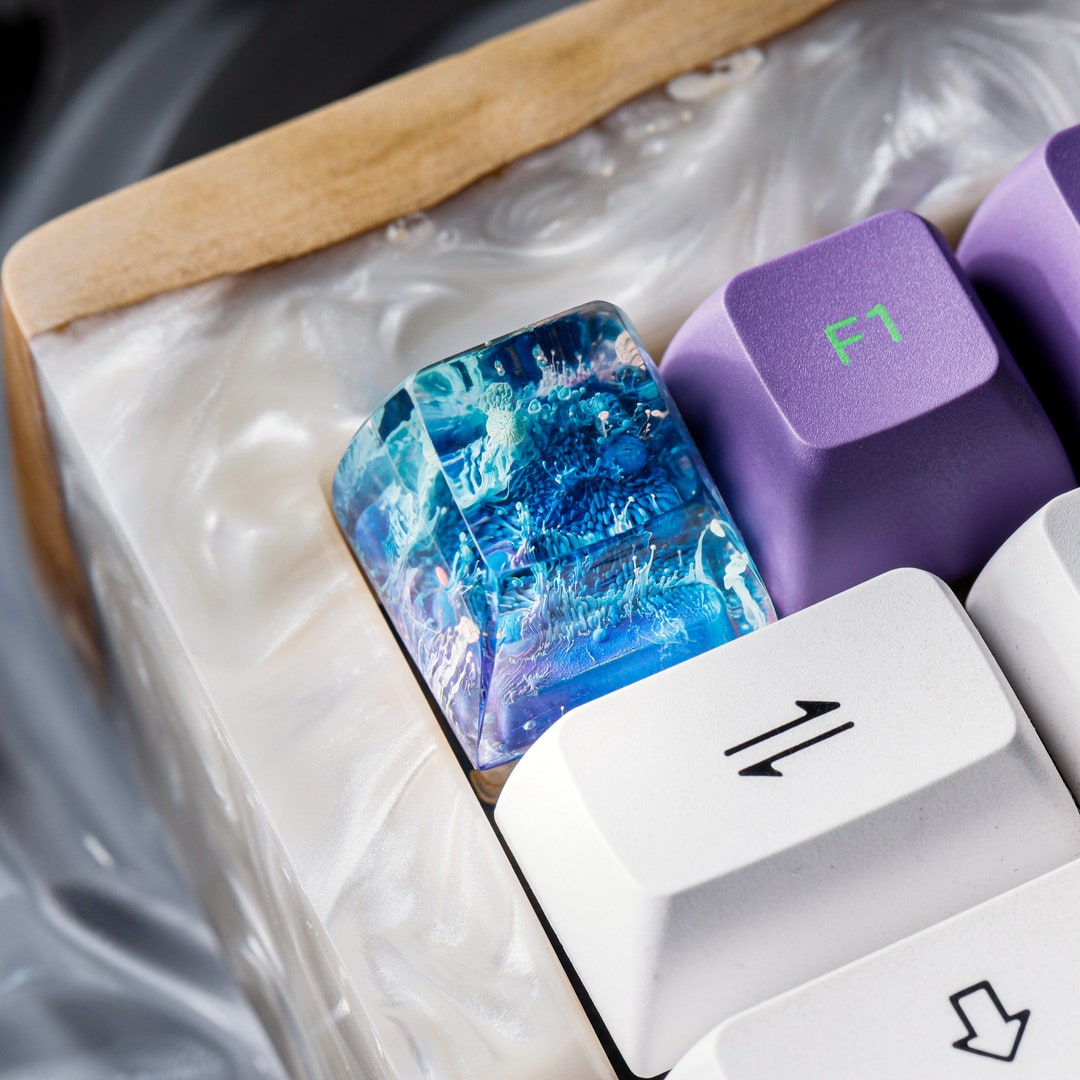 Artisan Keycap Blue Coral Ocean Keycap for Cherry MX Switches - Etsy