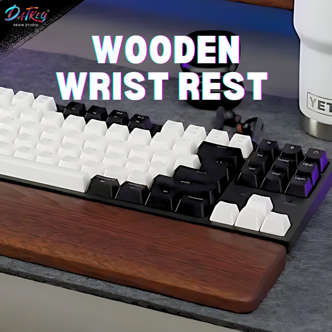 Wooden Wrist Rest, Mechanical Keyboard Wrist Rests, Custom Size Wrist ...