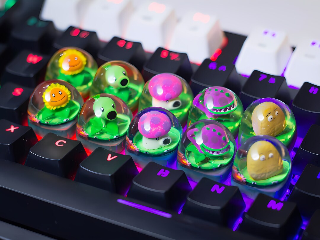 Plants Vs. Zombies Keycap, Gaming Keycap, Artisan Keycap, Keycap for MX ...