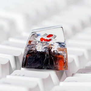 Koi Fish Keycap, Artisan Keycap, Japanese Koi, Keycap for Mx Cherry ...