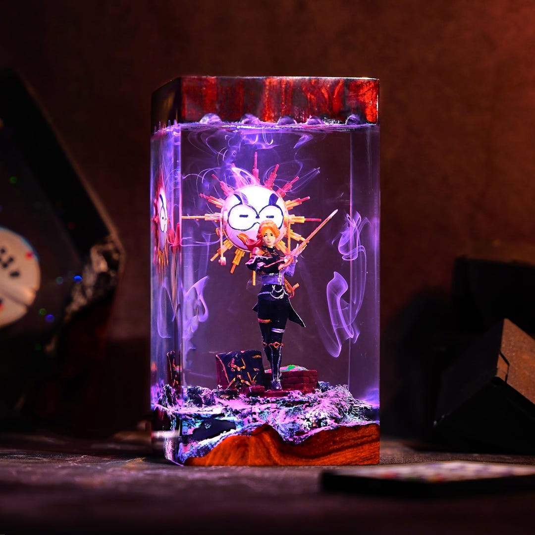 Maelle Clair Obscur Expedition 33 Epoxy Night Light, Diorama Exp 33 ...