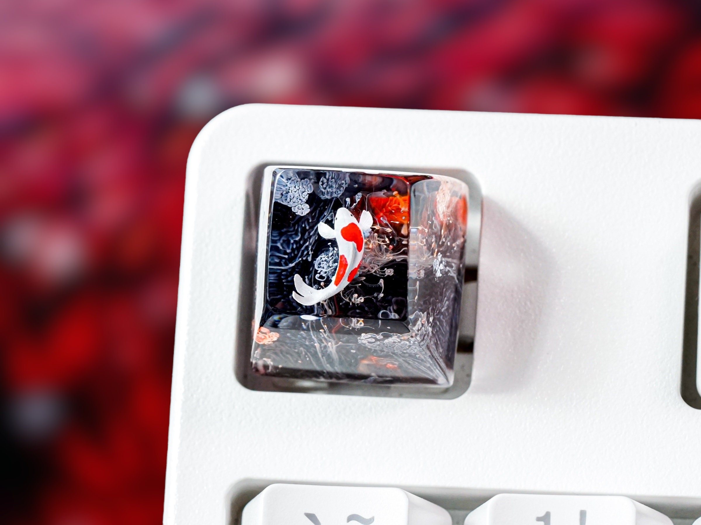 Koi Fish Keycap, Artisan Keycap, Japanese Koi, Keycap for Mx Cherry ...