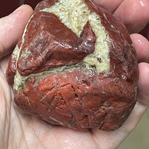 Rare Unpolished Chicken Blood Stone From Taiwan (east Coast). Slightly ...