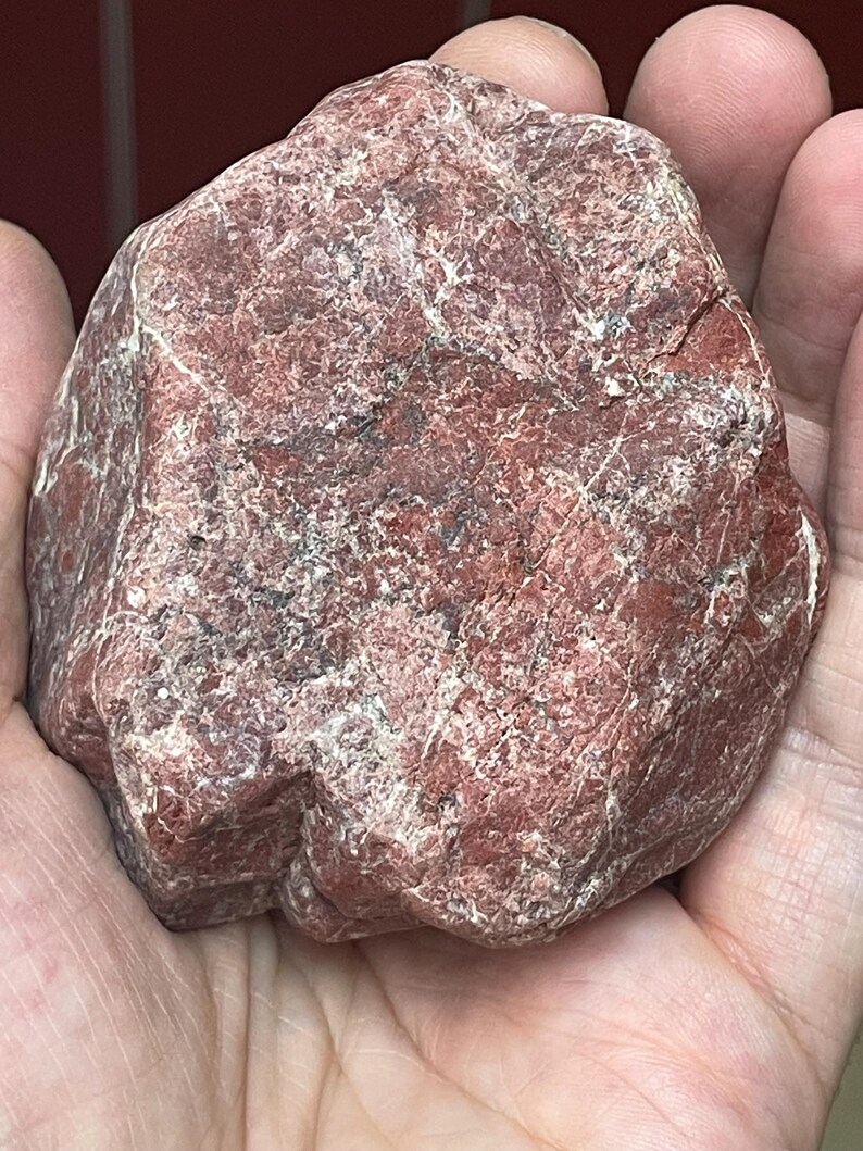 Rare Unpolished Chicken Blood Stone From Taiwan (east Coast). Slightly ...
