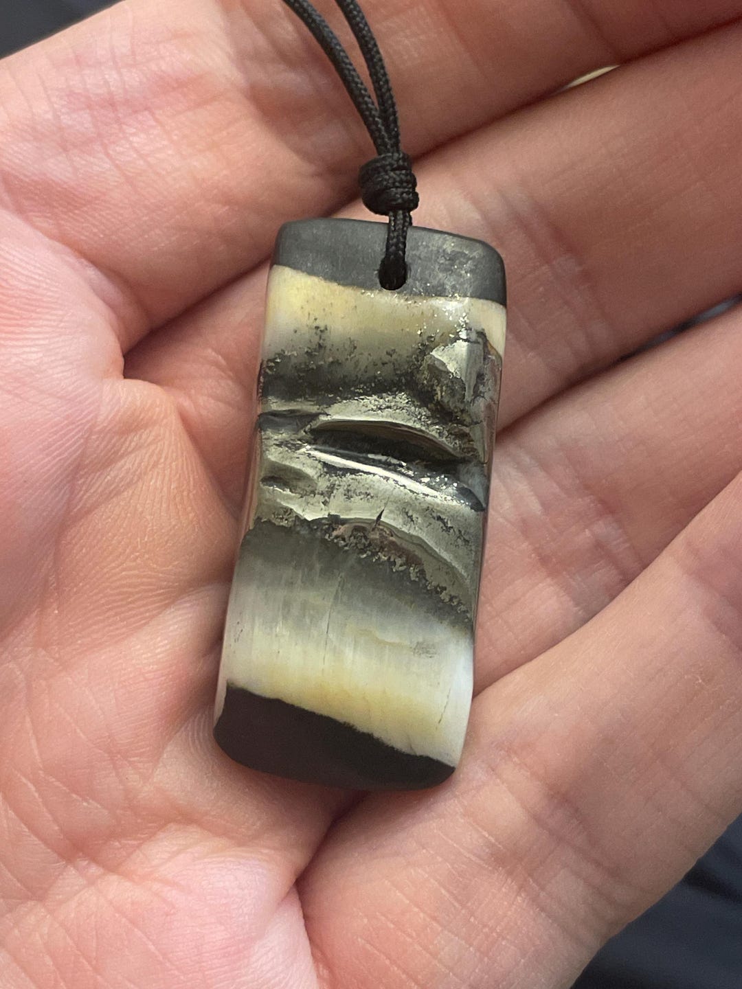 Dragon Bone Stone Pendant Rare Taiwanese Gem - Etsy