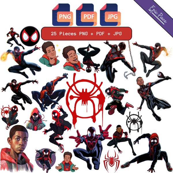 Miles Morales Spider Man Png - Etsy