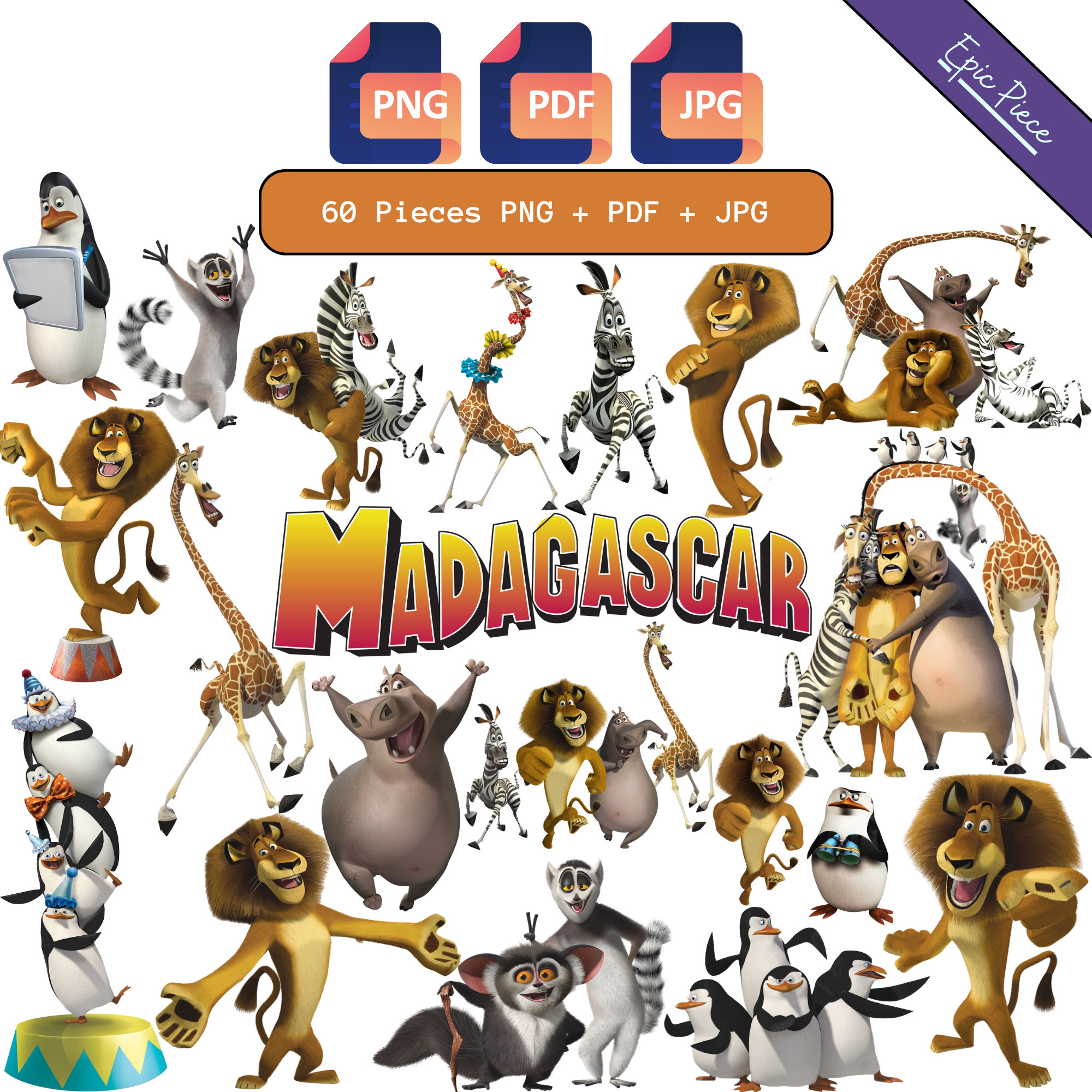 Madagascar Madagascar Clipart Madagascar Png Bundle - Etsy