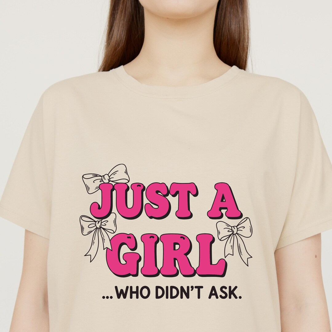 Just A Girl Who Didn't Ask SVG PNG - Transparent Design - Sarcastic ...