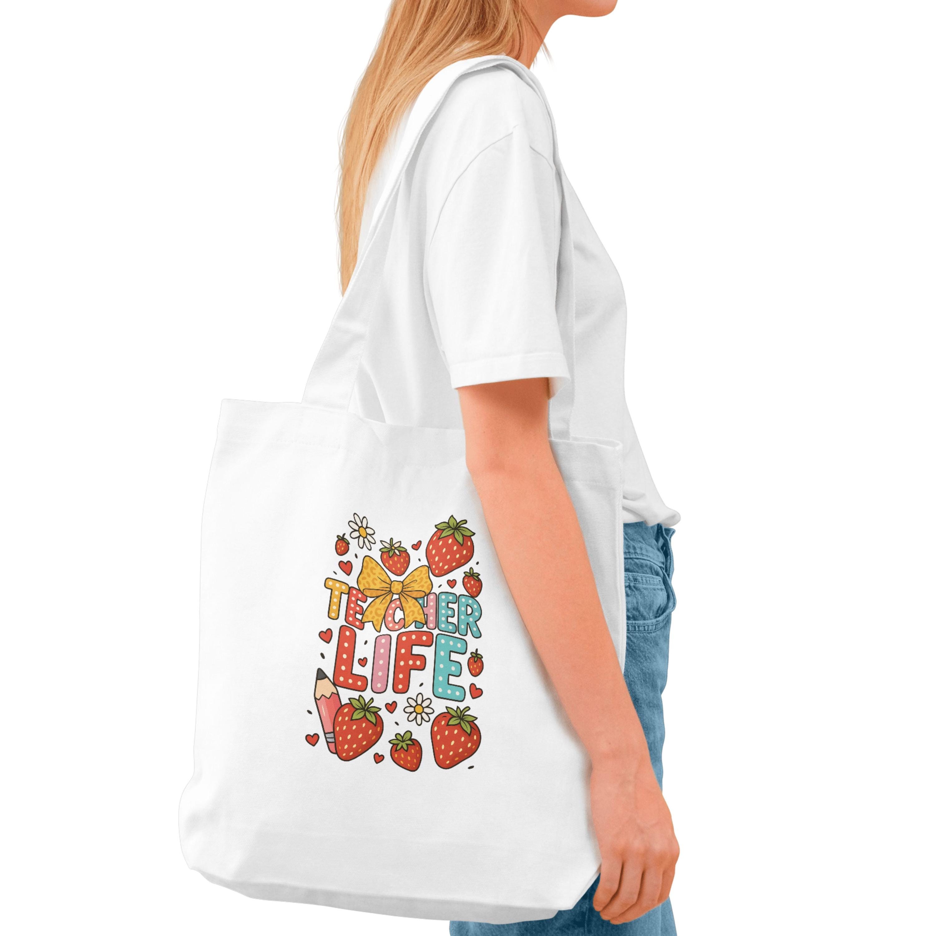 Teacher Life PNG | Fun School Design With Pencil and Fruit, Whimsical ...