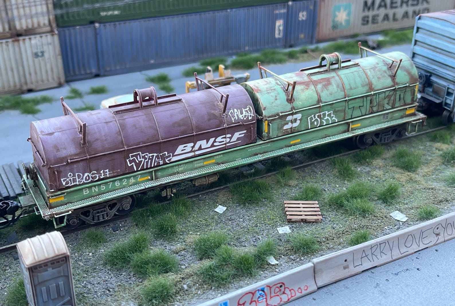 HO Scale Weathered Intermountain Burlington Northern Evans Coil Car - Etsy