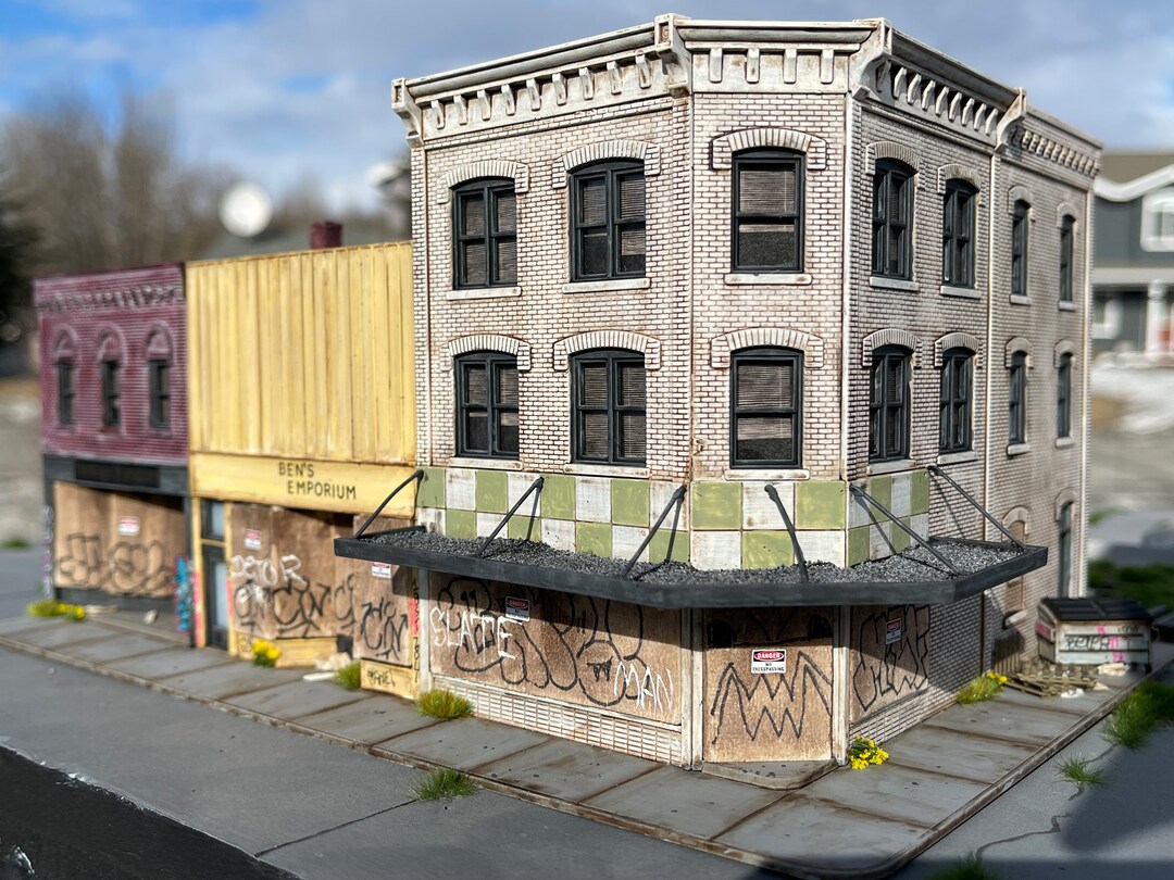 HO Scale Walthers Corner Stone Merchant’s Row VII - Etsy