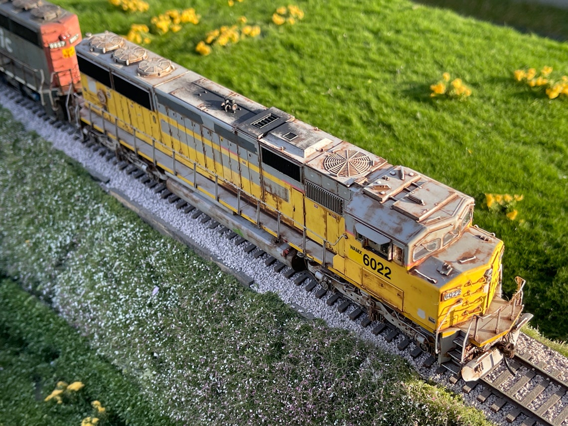 HO Scale Weathered Athearn Genesis Ex-union Pacific/webb Asset ...