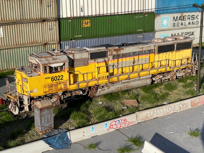 HO Scale Weathered Athearn Genesis Ex-union Pacific/webb Asset ...
