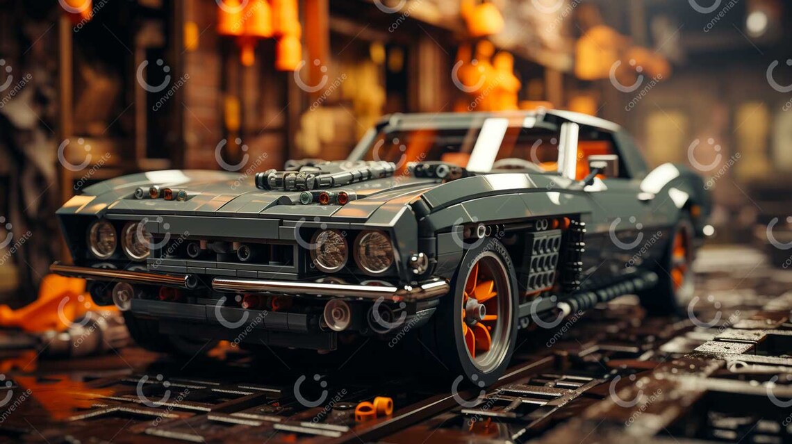 8 Boys 'N Toys Garage Backdrops, Digital, Backgrounds, Kids, Overlays ...