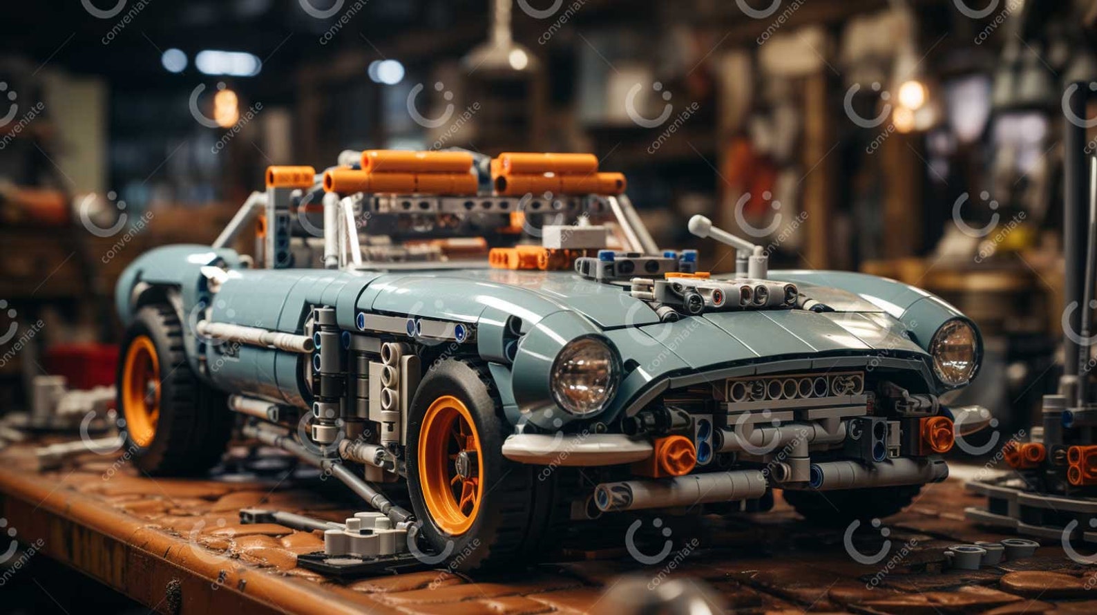 8 Boys 'N Toys Garage Backdrops, Digital, Backgrounds, Kids, Overlays ...