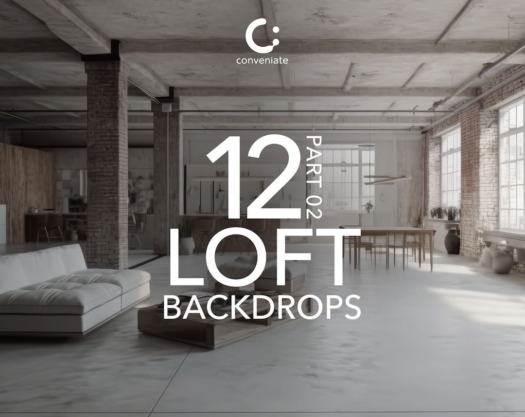12 High End Loft Backdrops Part 02, Digital Backdrops Digital Overlays ...