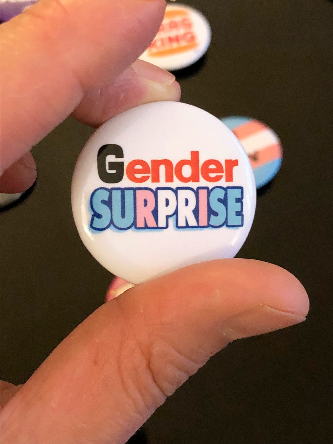 Gender Surprise, Badge 38mm Aluminum - Etsy