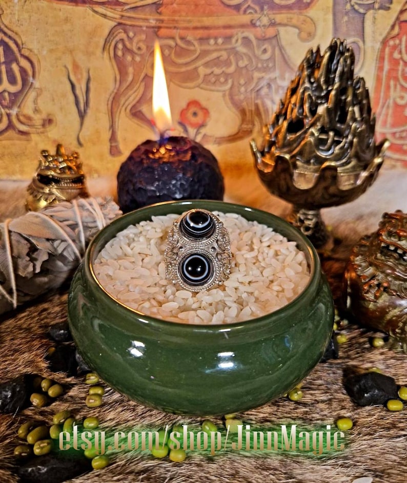 Poderes Místicos, Bênçãos Celestiais e Maestria Espiritual: Anel Jinn ...