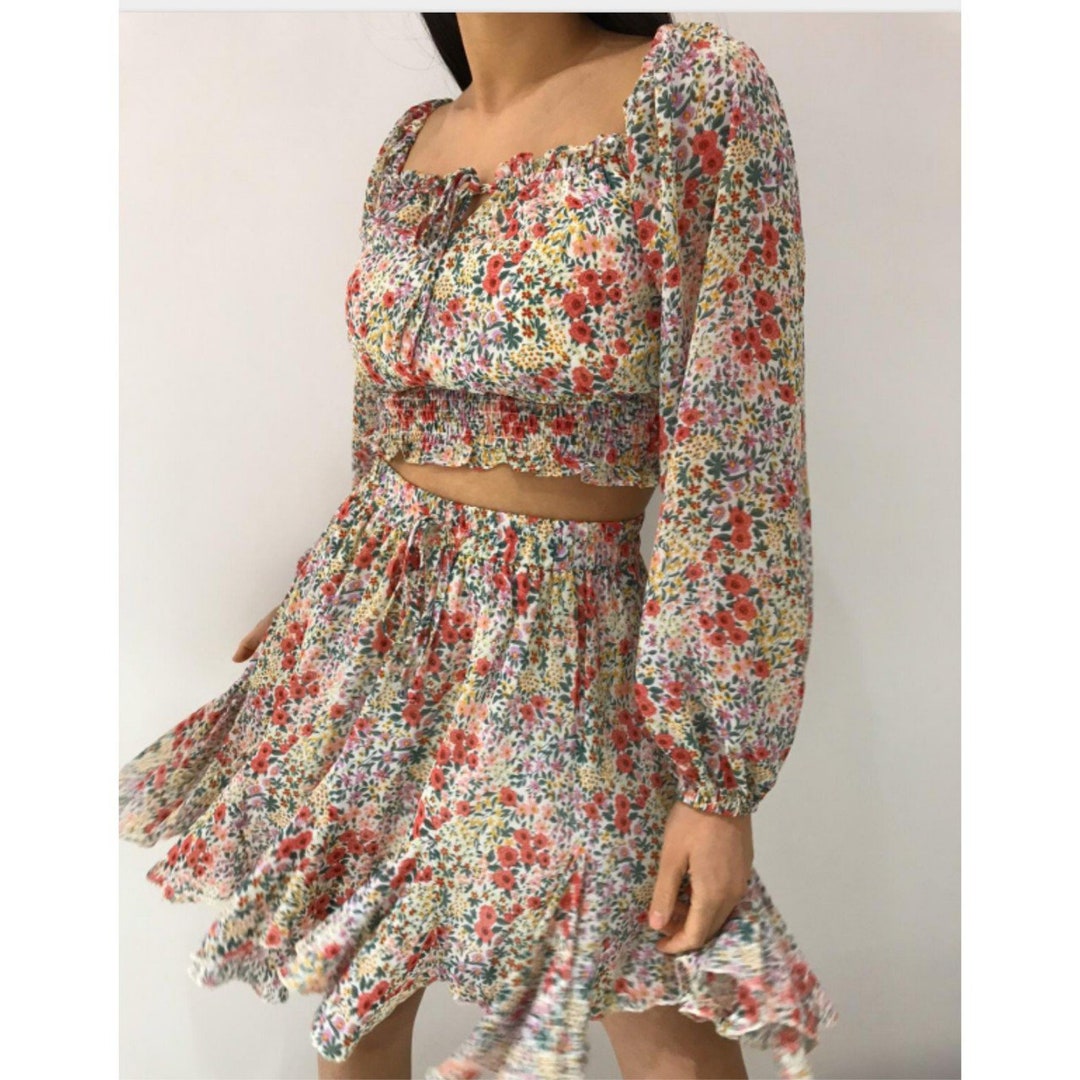 Floral Co Ord. Boho. Bohemian Set - Etsy