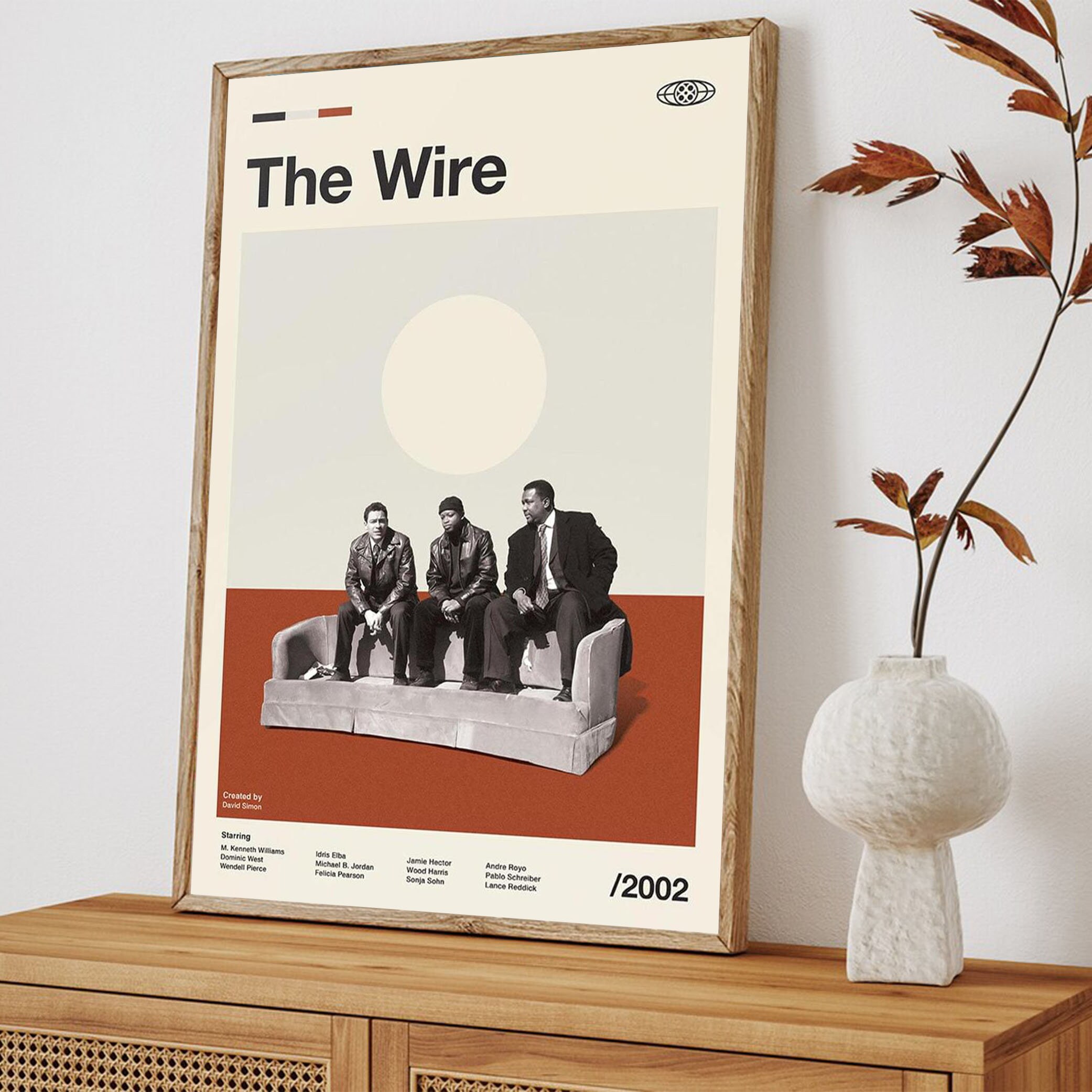 The Wire Poster Midcentury Movie Poster TV Series Modern - Etsy