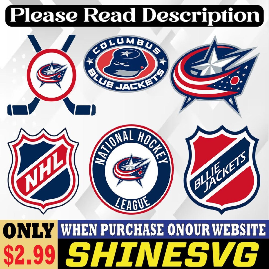 Columbus-blue Jackets Hockey Teams Svg Columbus-blue Jackets - Etsy