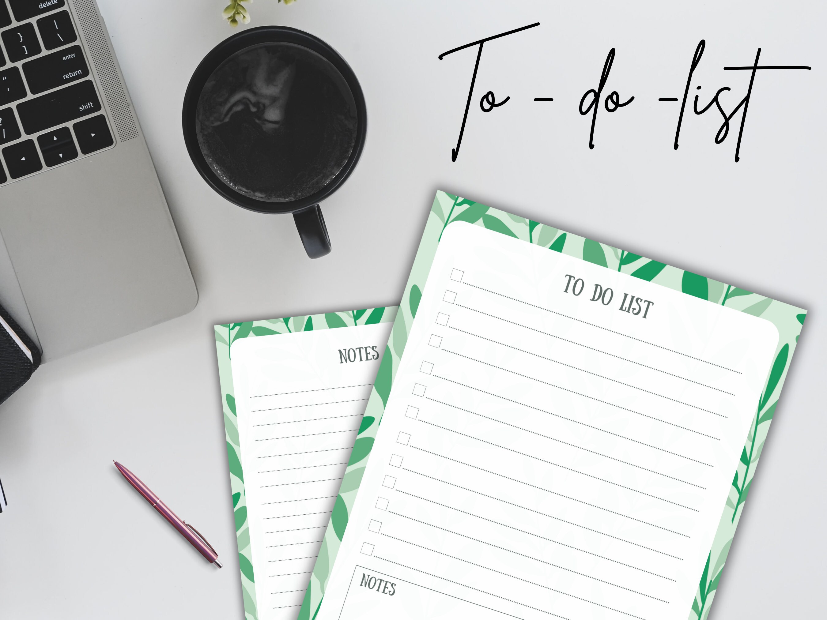 To Do List Template Printable, Digital Planner to Do List Template ...